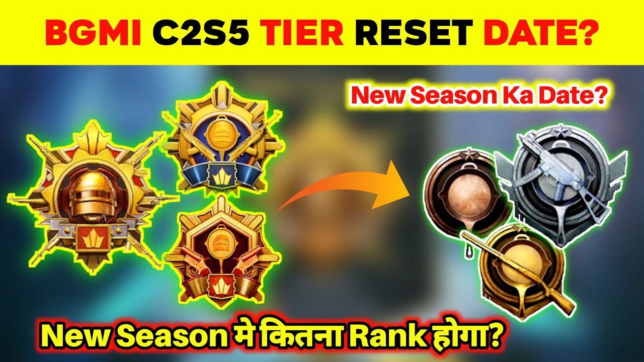 🔥 C2S5 Tier Reset Date? Bgmi | BGMI New Season C2S5 Kab Aayega 🤔 | BGMI ...