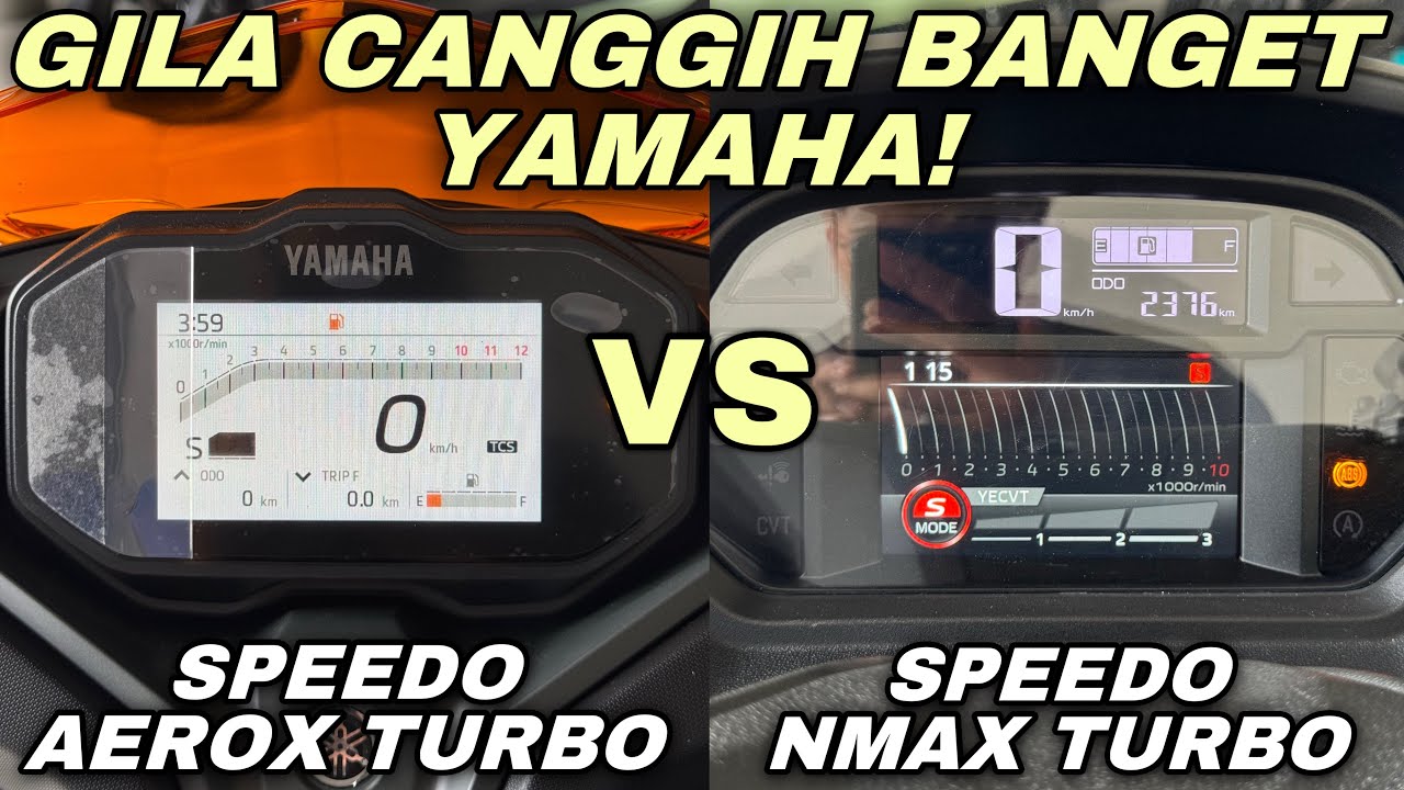 YAMAHA CANGGIH‼️BEDAH SPEEDOMETER AEROX TURBO VS NMAX TURBO TECH MAX ...