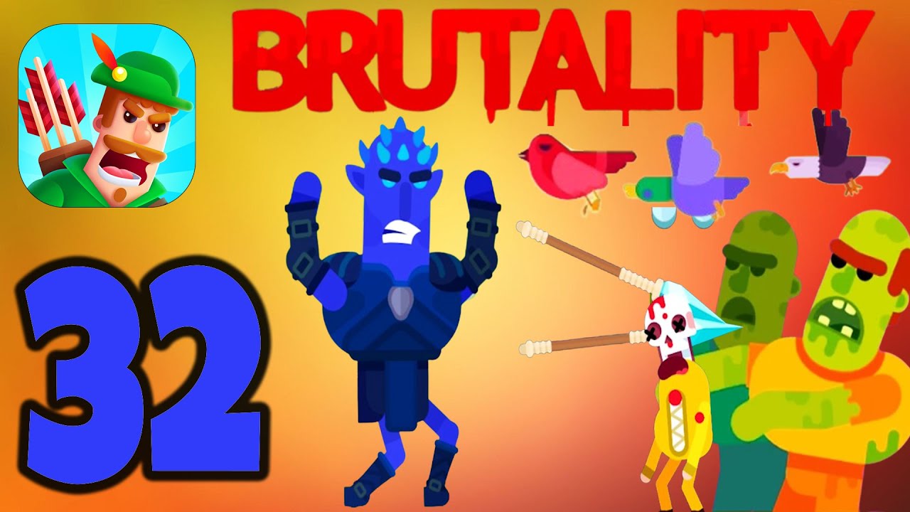 Bowmasters - Night Walker - Fatality & Zombies & Apple & Birds Gameplay ...