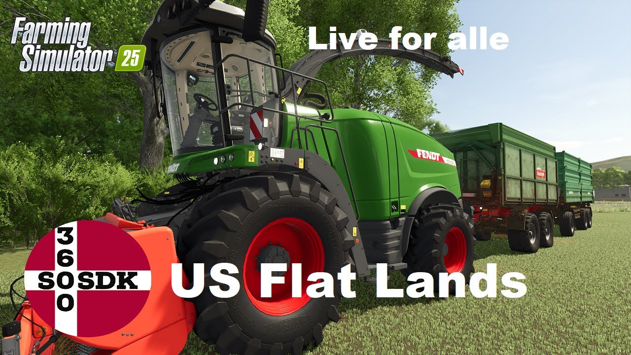 Live for alle - Dansk Farming Simulator 2025 Live - US Flat Lands - YouTube