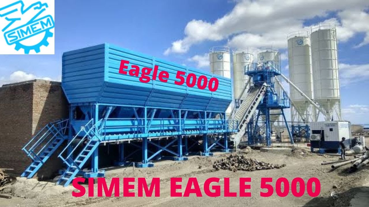 Eagle 5000 batching plant - YouTube