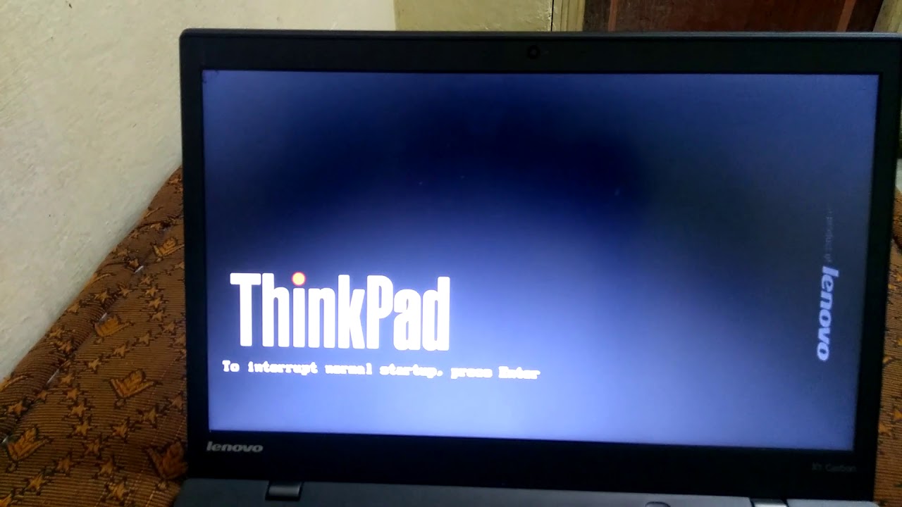 Lenovo ThinkPad X1 carbon supervisor password problem - YouTube