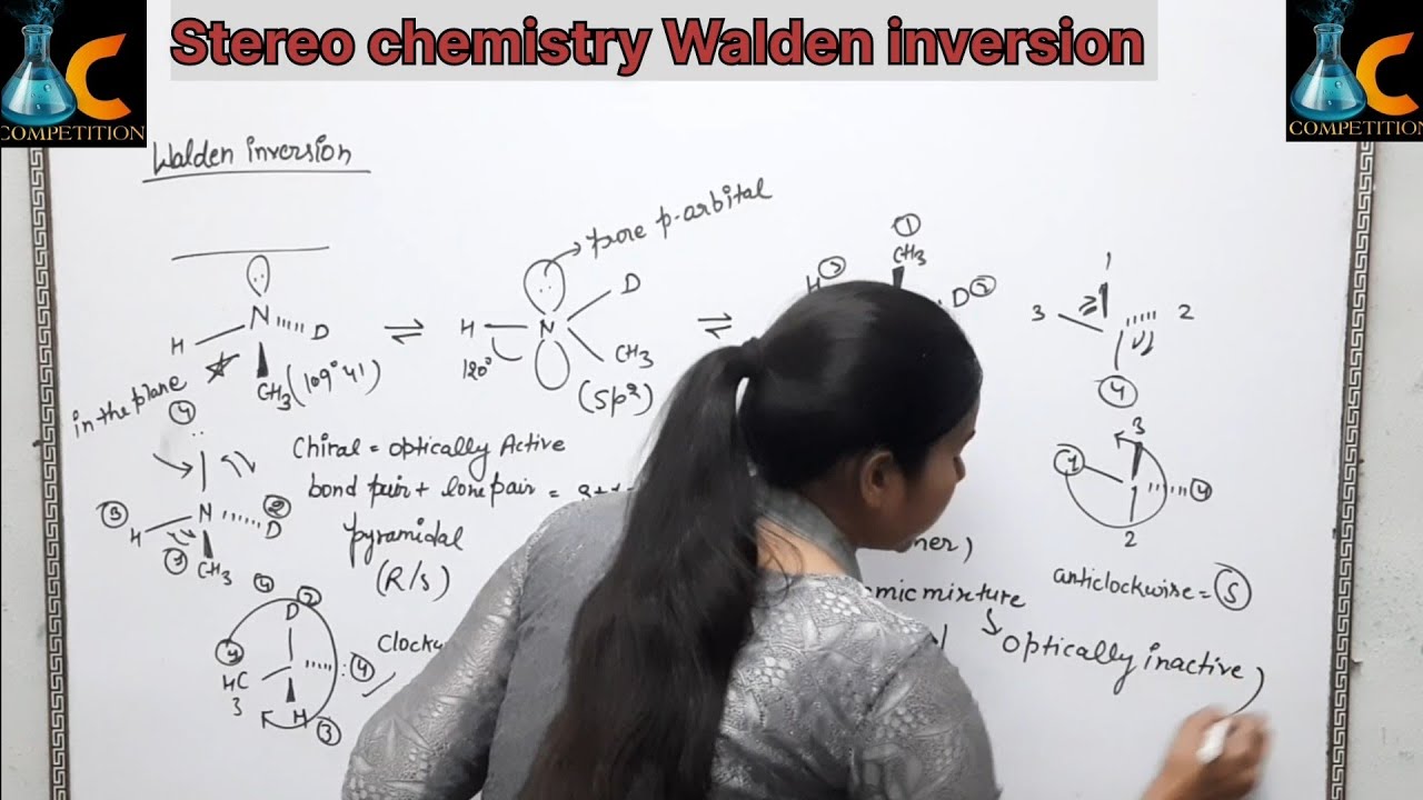 Stereochemistry Walden inversion by shanuma mam - YouTube