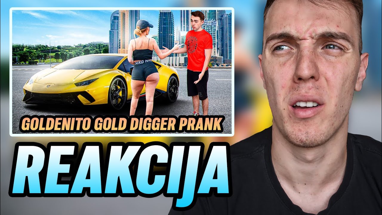 CHODA REAKCIJA - GOLDENITO GOLD DIGGER PRANK U DUBAI-JU - YouTube