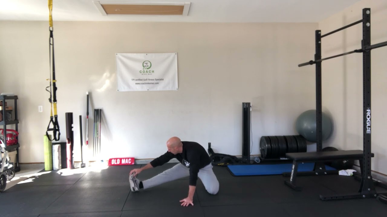 Hamstring/adductor toe touch - YouTube