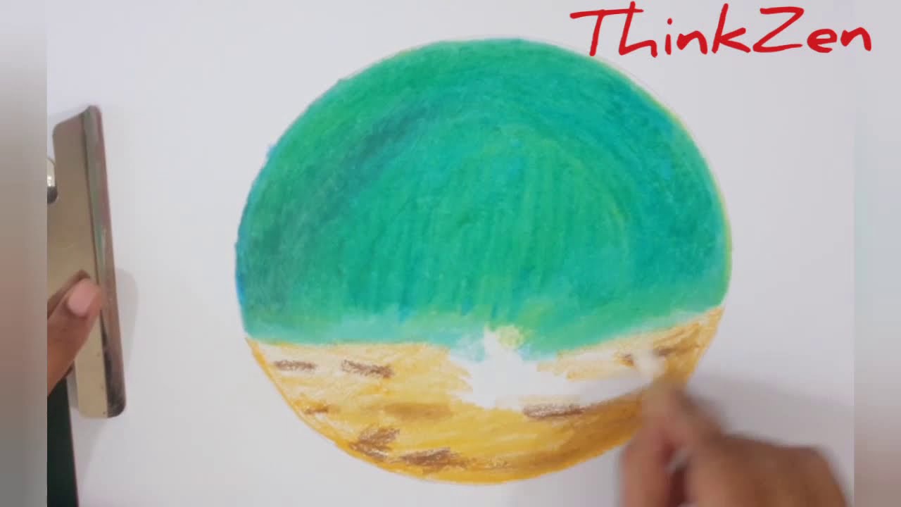 How to draw forest with camp fire - YouTube