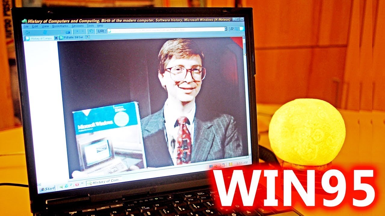 Browsing modern internet with Windows 95? Works better than expected ...