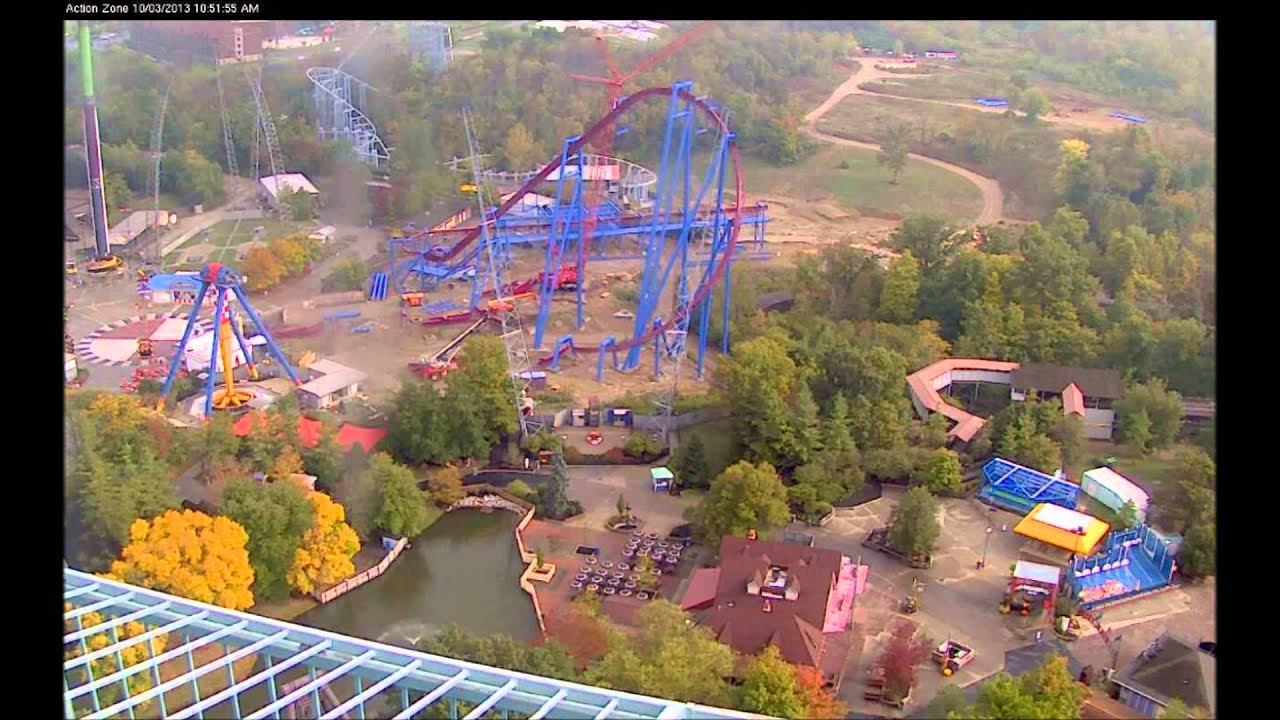 Kings Island 2014: Banshee Construction Time Lapse (Week 10: 9/30/13 ...