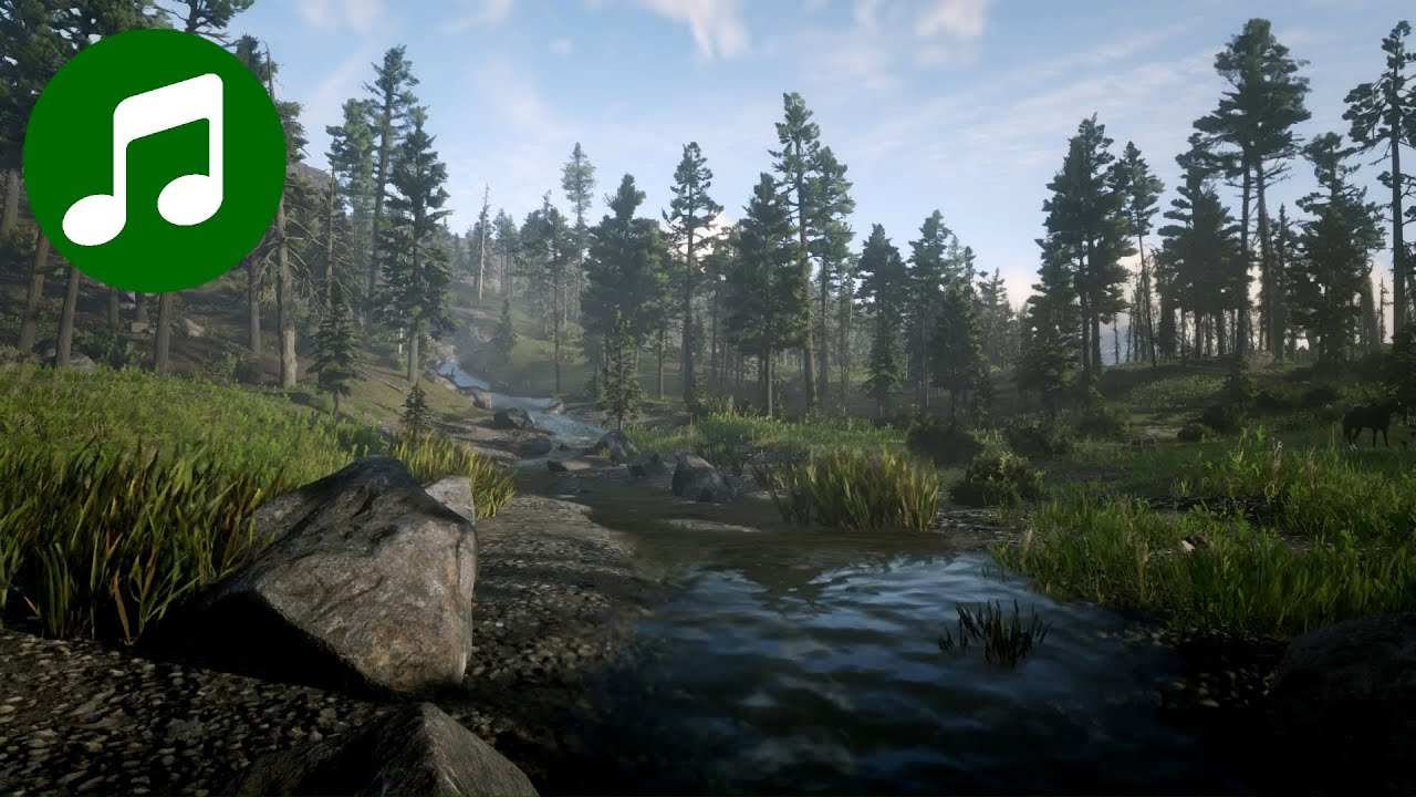 Relaxing RED DEAD REDEMPTION 2 Ambient Music 🎵 By the River (RDR2 ...