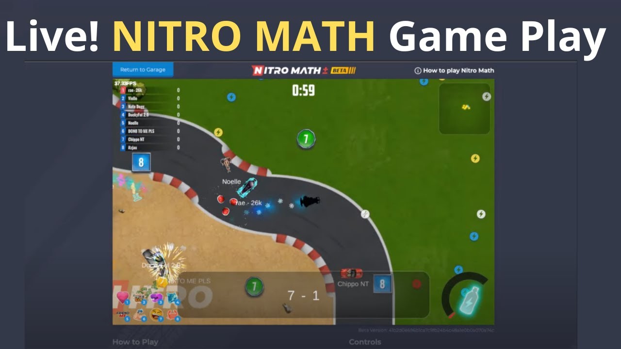 NITRO MATH IS OUT! Full LIVE Game Play - YouTube