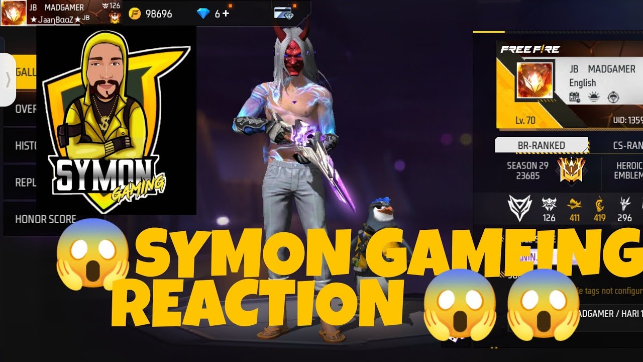 😱SYMON GAMEING REACTION 😱🤯@SYMON GAMING - YouTube