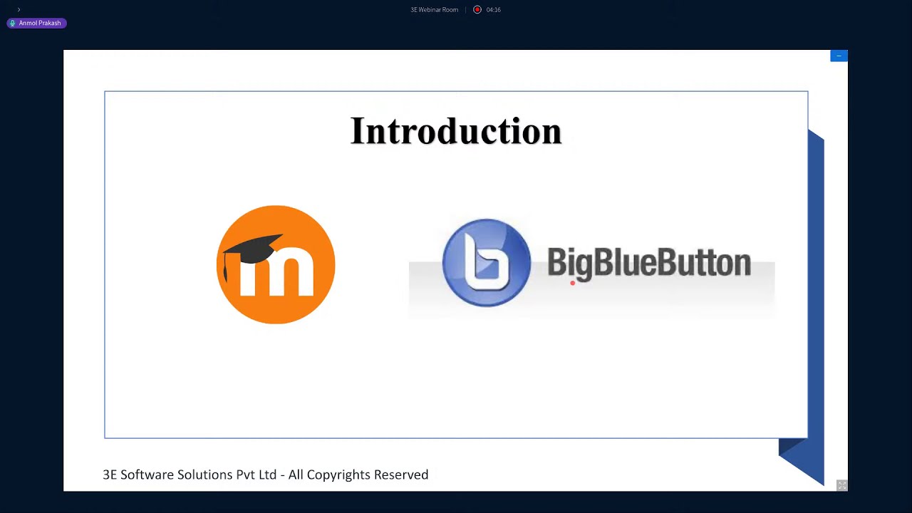 Live Webinar of "BigBlueButton Integration with Moodle LMS" over BigBlueButton - YouTube