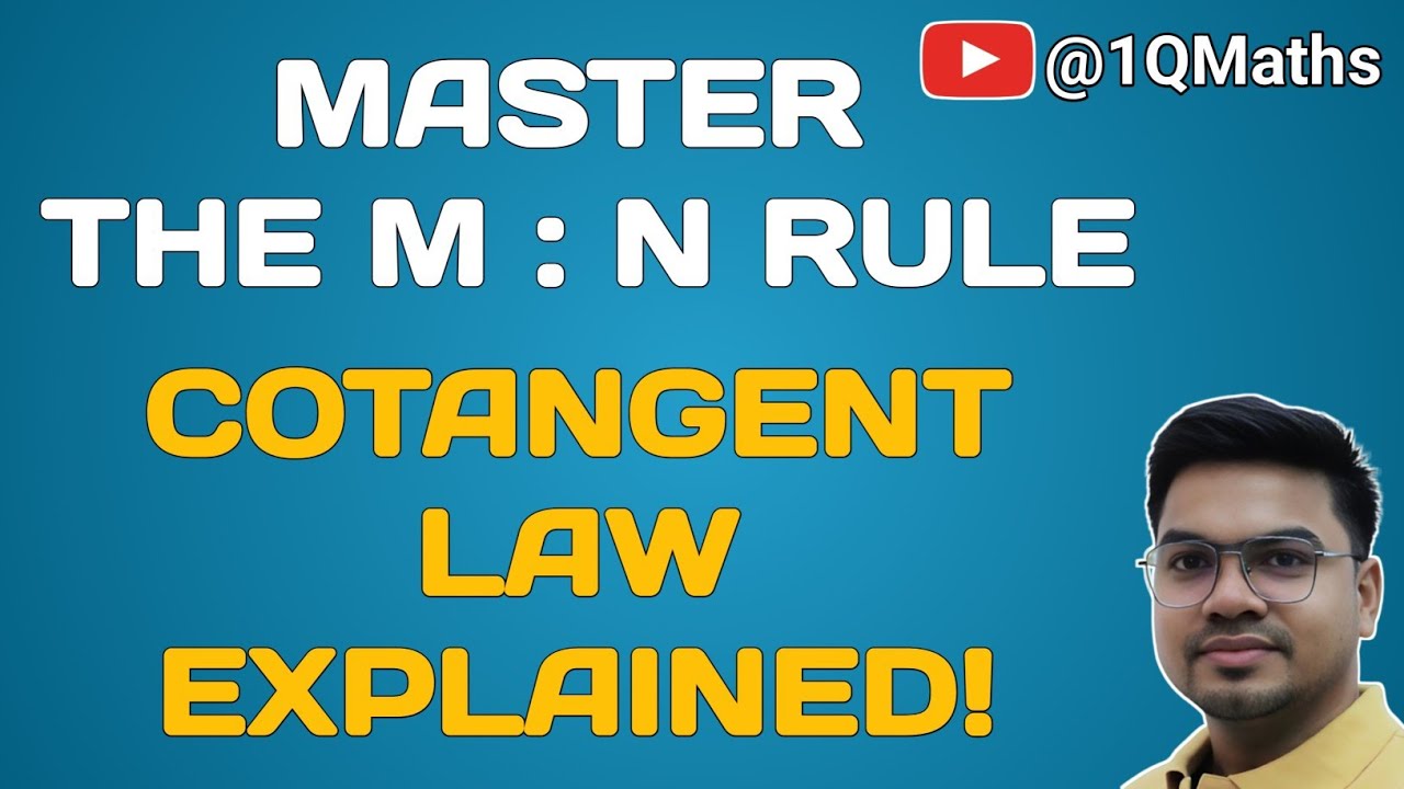 m:n Rule of Triangle | Cotangent Law Explained! - YouTube