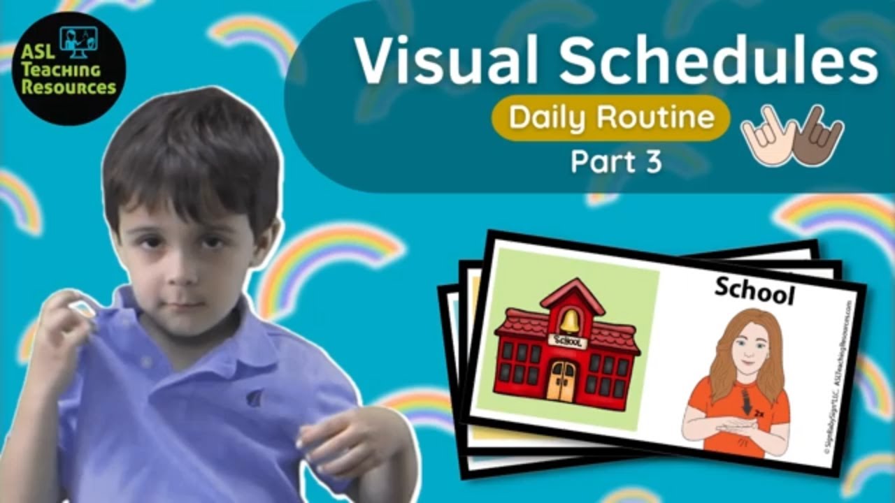 Sign Language Visual Schedule: Communication Visual Schedules Part 3 ...