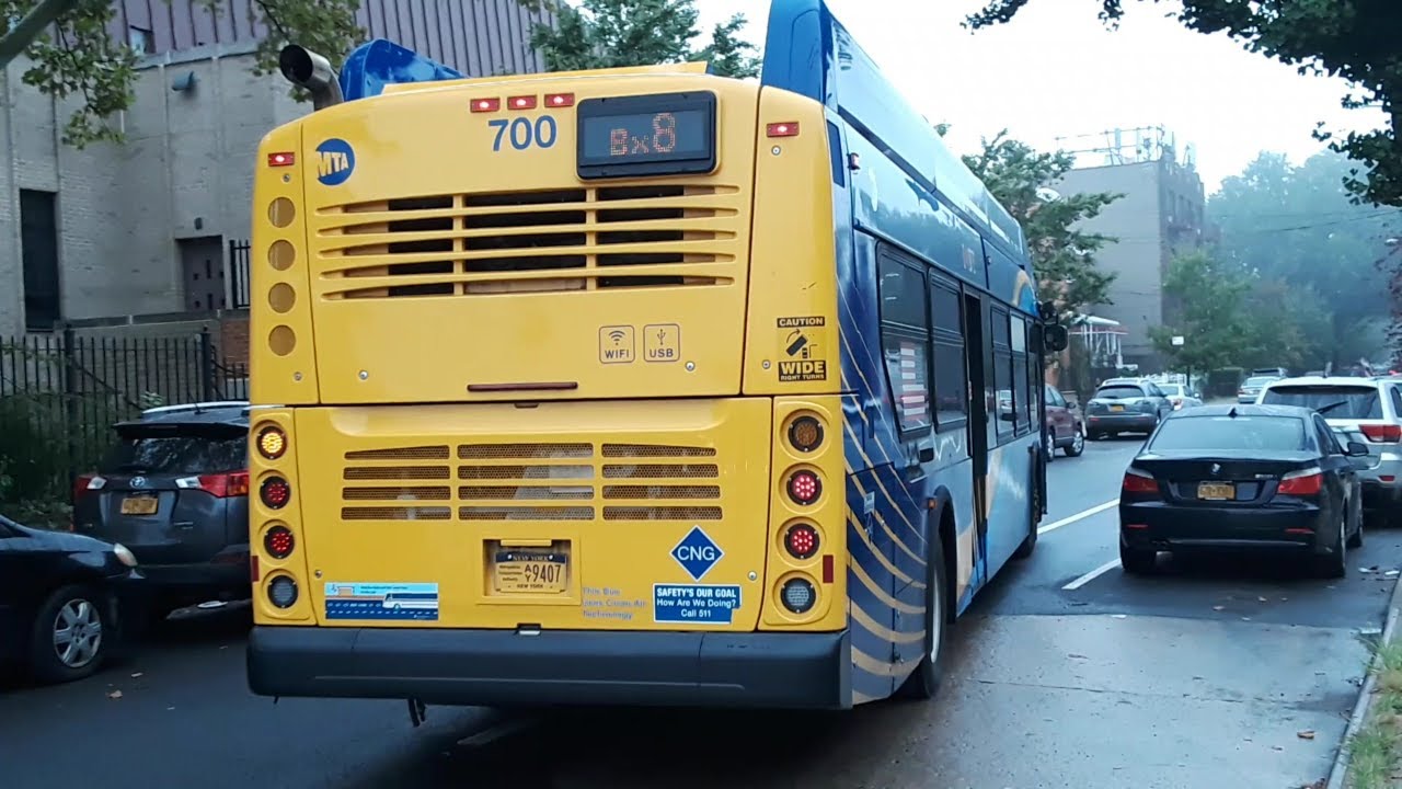 MTA: 2017 New Flyer XN40 "Xcelsior" CNG Low Floor [700] Bx8 bus - YouTube