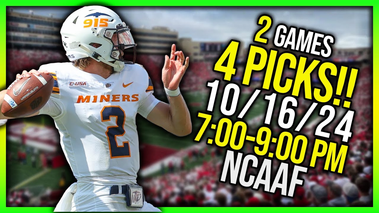 Free NCAAF Picks Today College Football Picks and Predictions 10/16/24 ...