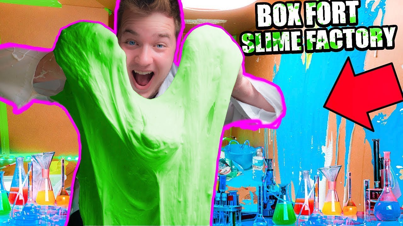 BILLIONAIRES BOX FORT SLIME FACTORY!! 📦🍵 $1,000 Slime Challenge - YouTube