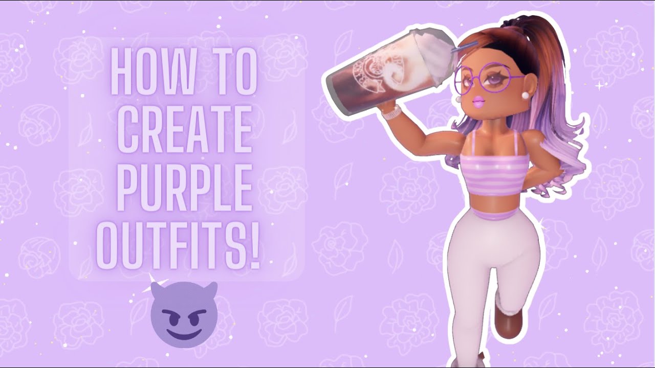 HOW TO CREATE PURPLE LOOKS IN ROYALE HIGH! OUTFIT IDEAS! - YouTube