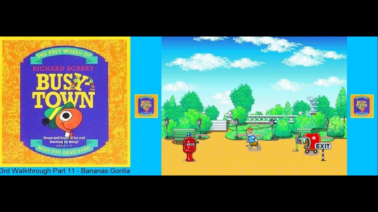 Richard Scarry's Busytown 3rd Walkthrough Part 11 - Bananas Gorilla ...
