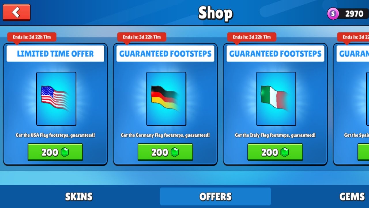 Purchasing New Flag Footsteps - YouTube