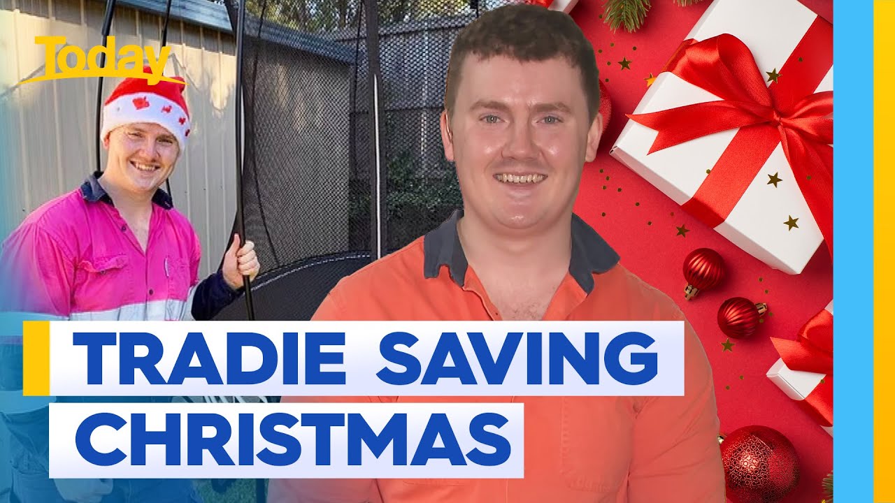 Tradie helping families assemble Christmas presents | Today Show ...
