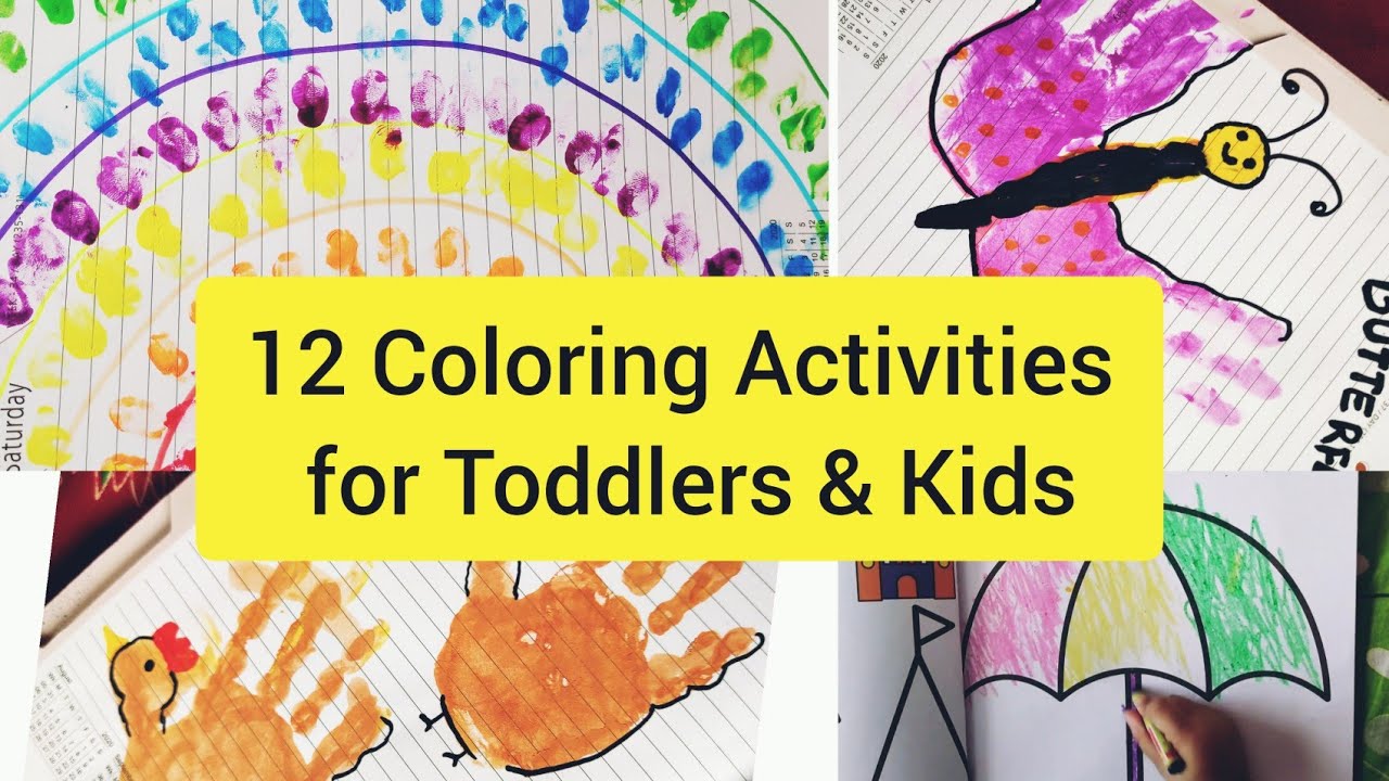 Fun Coloring Activities for Toddlers and Kids।Learning Colours,Fine ...