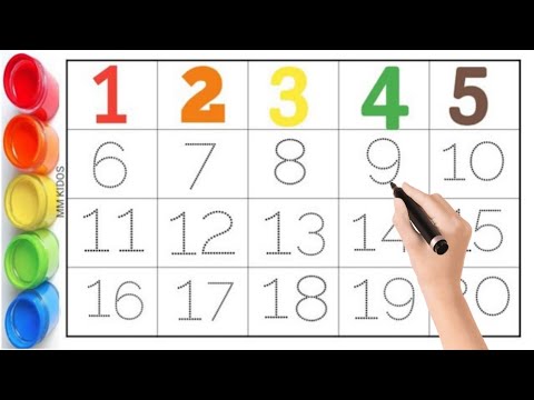 Learn Counting 1 to 100 | 123 numbers | one two three, 1 से 100 तक ...