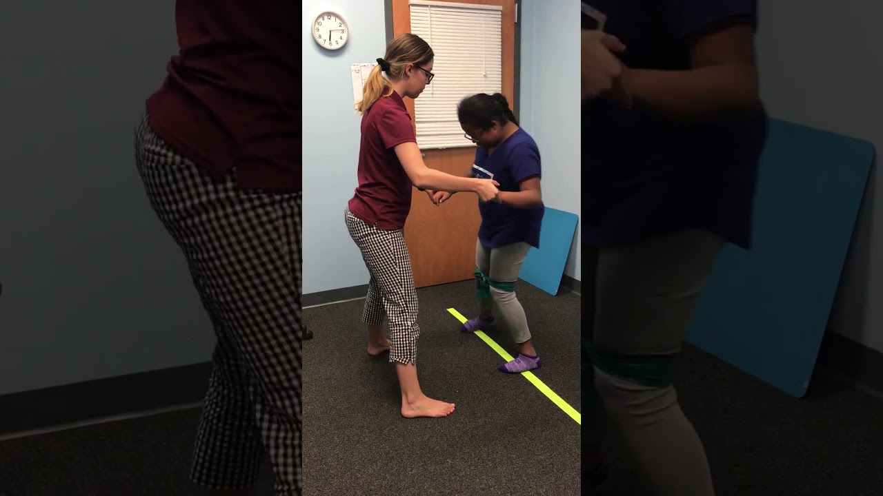 Weight-shifting, stepping over obstacles - YouTube