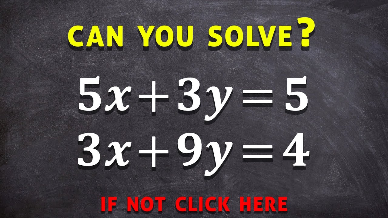 You should know this easy solution trick! | Math Olympiad Problem ...