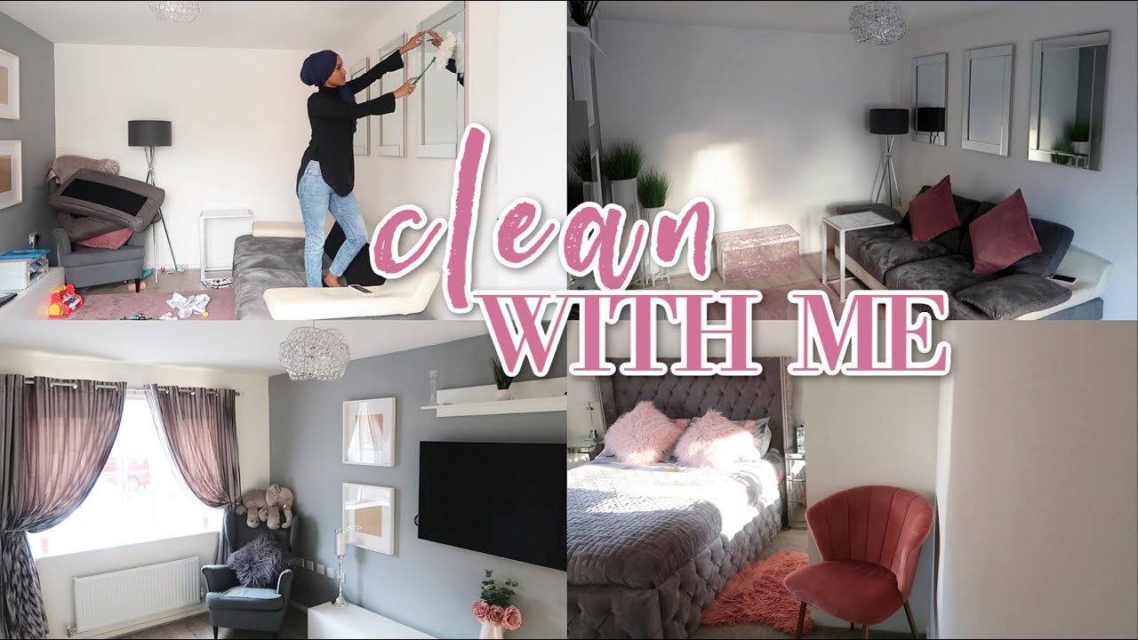 MESSY HOUSE CLEAN WITH ME + LIVING ROOM MAKEOVER *Before & After* HOUSE ...