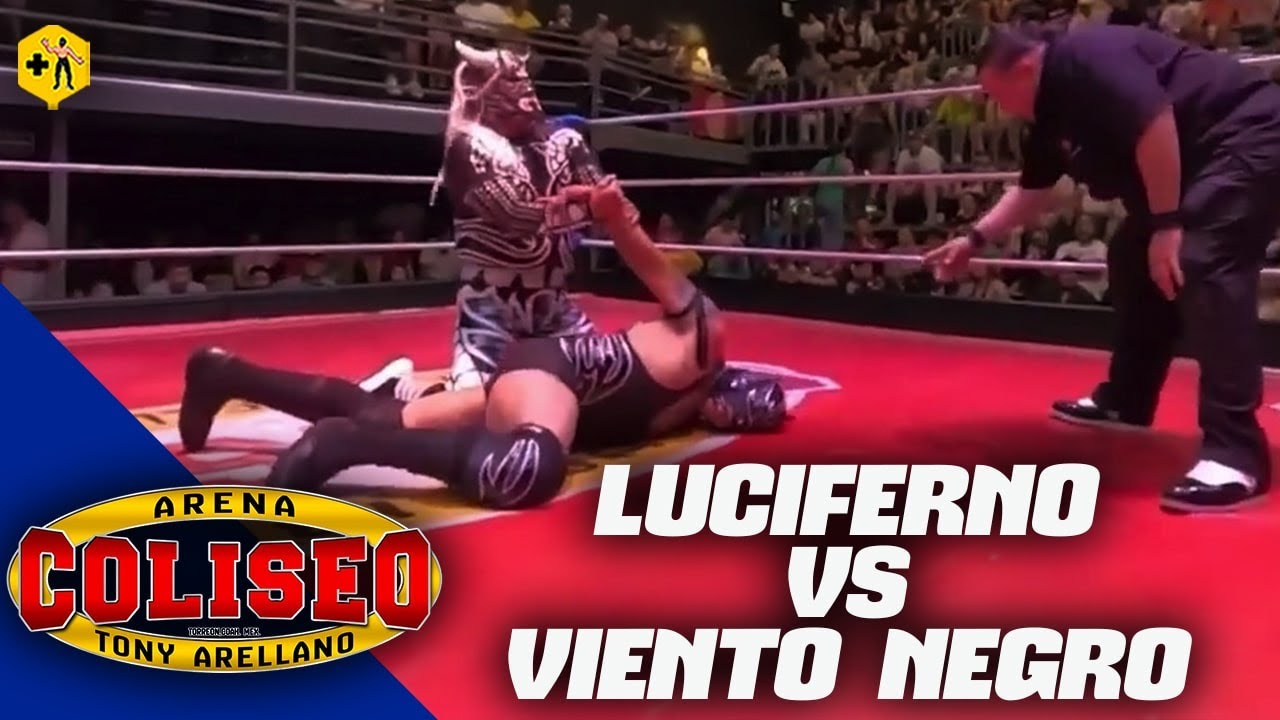Match relámpago: Viento Negro vs Luciferno | Tony Arellano | Lucha ...