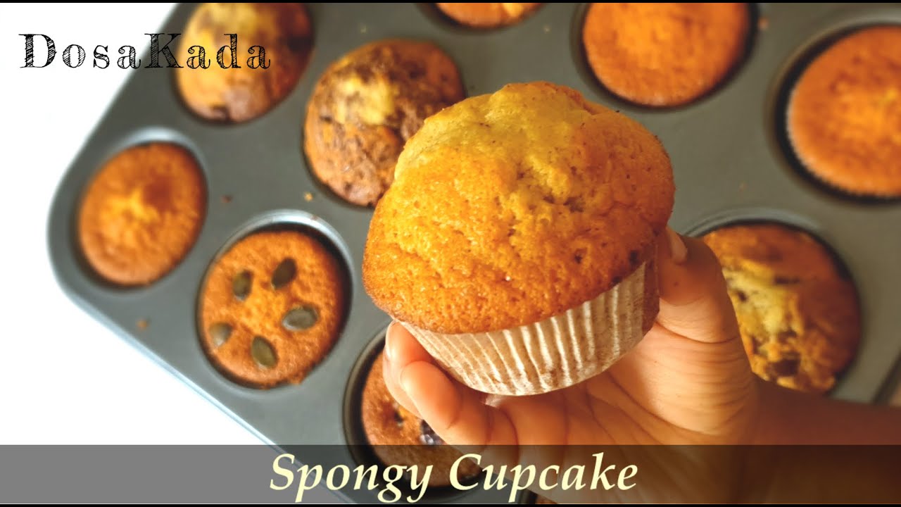 Basic Vanilla Cupcake recipe/ Simple cupcake recipe/ How to make spongy ...