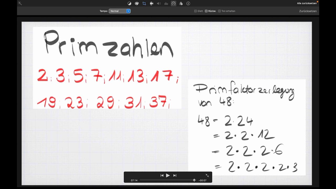 Primzahlen und Primfaktorzerlegung - YouTube