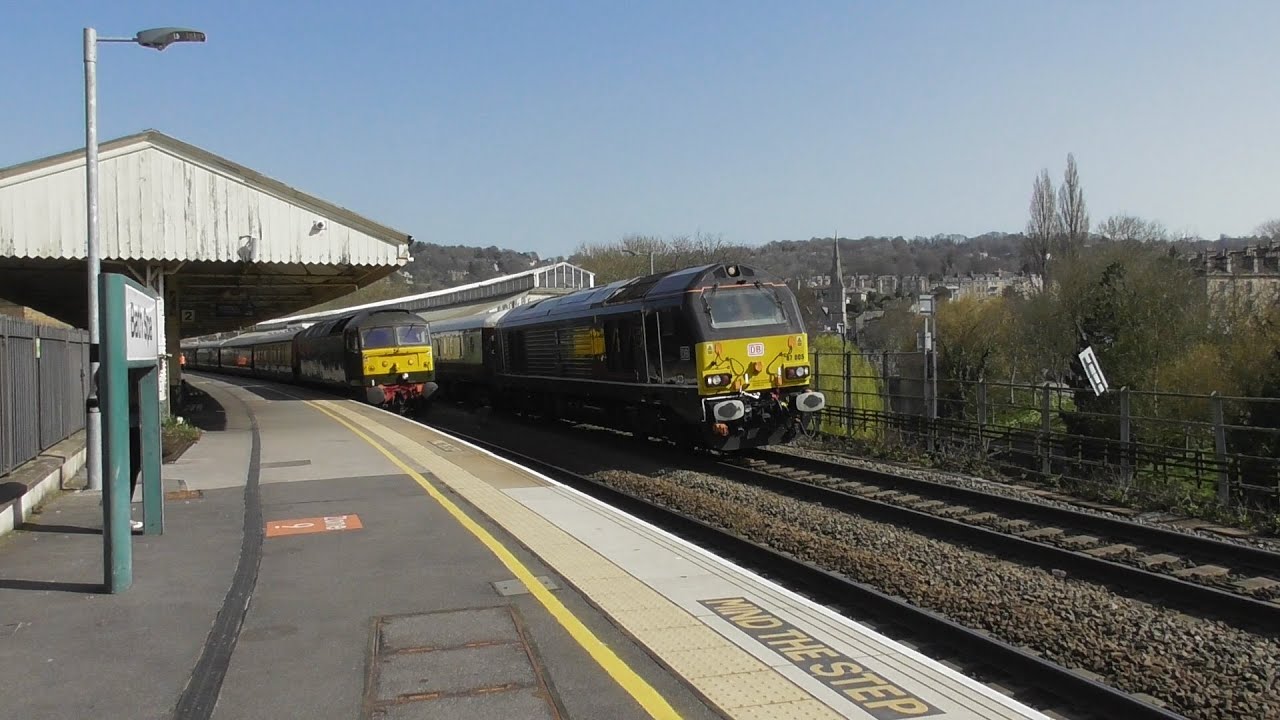 Class 47815 - 57316 | Class 67005 | Bath Spa | 23/03/2022 - YouTube