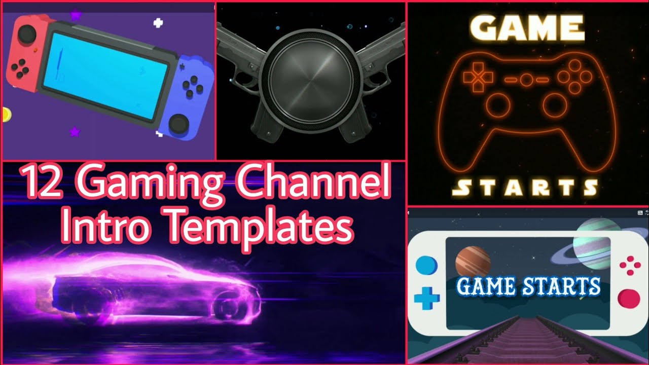 12 Gaming Channel Intro Templates - YouTube