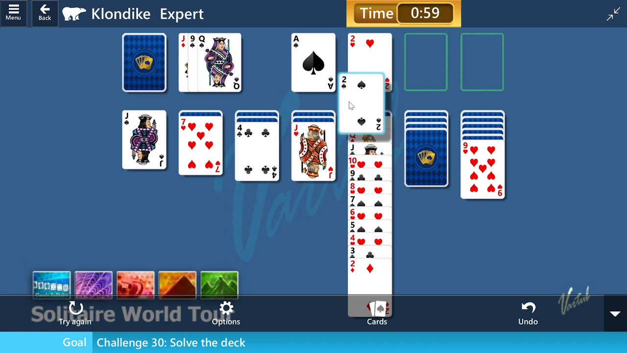 Solitaire World Tour Game #30 | December 29, 2019 Event - YouTube