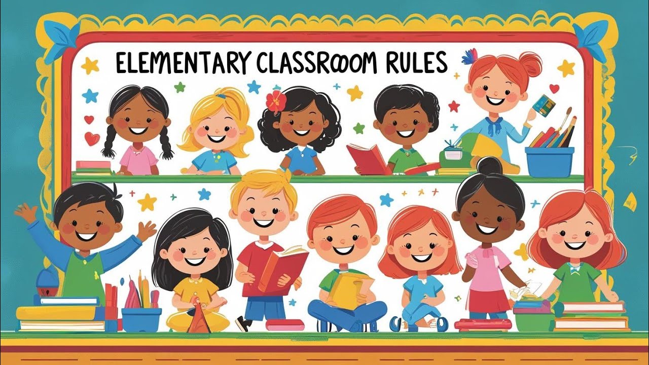Fun cartoon elementary classroom rules video | - YouTube