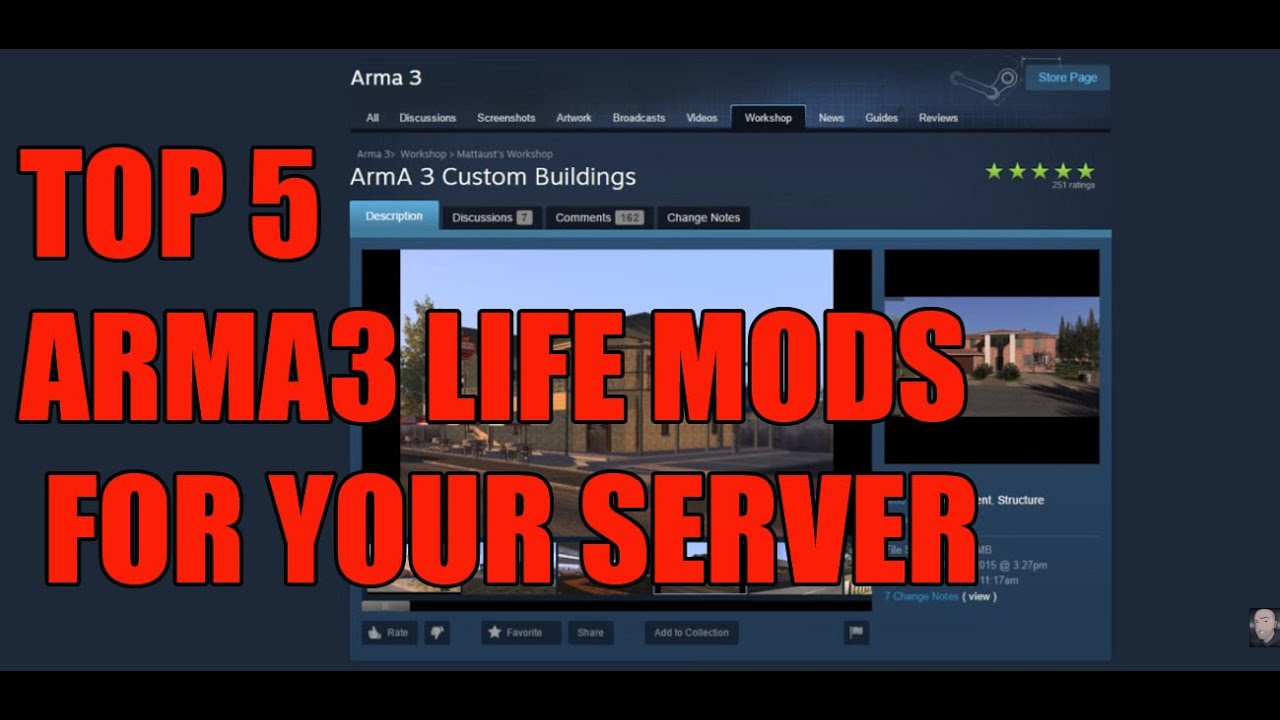 TOP 5 ARMA3 LIFE MODS FOR YOUR SERVER - YouTube