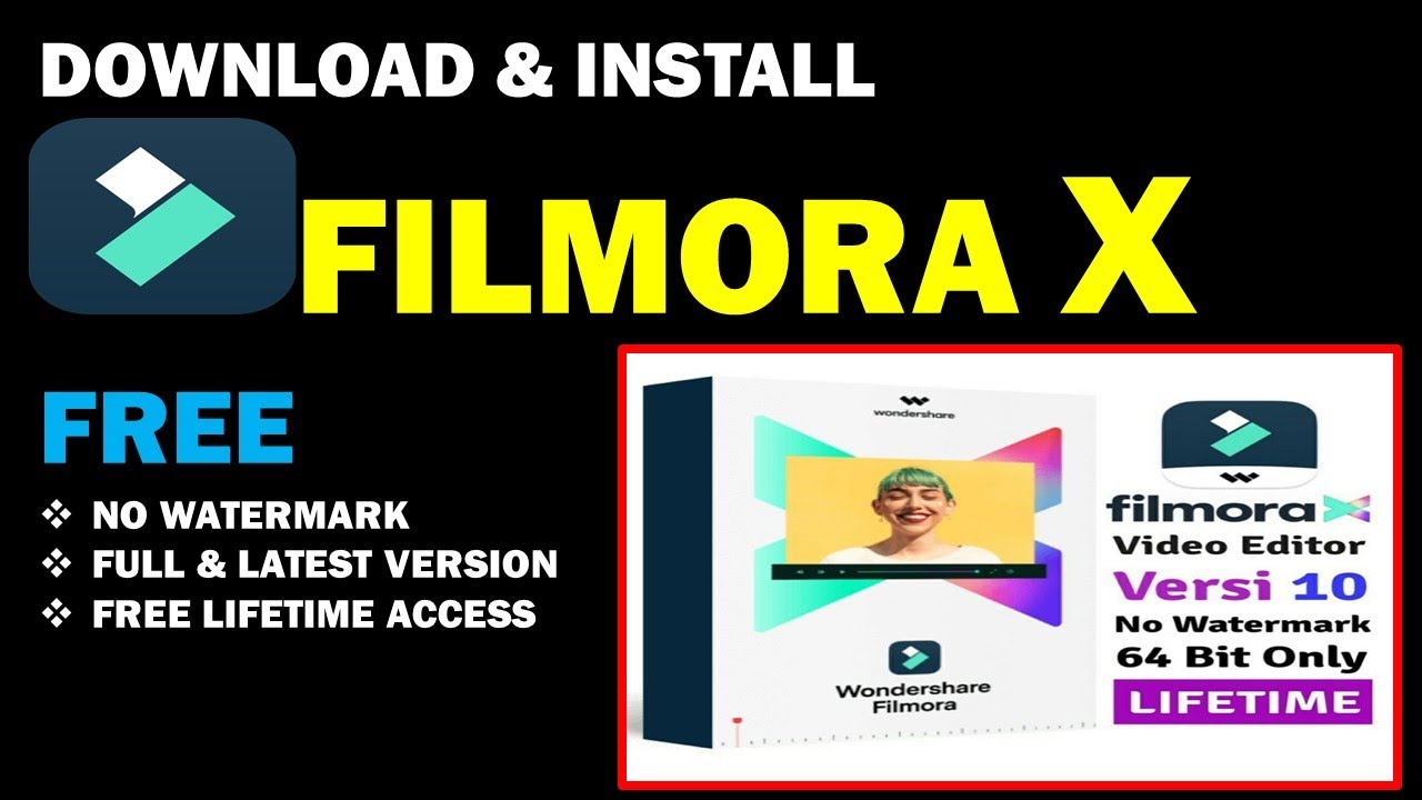 HOW TO DOWNLOAD AND INSTALL FILMORA X - YouTube