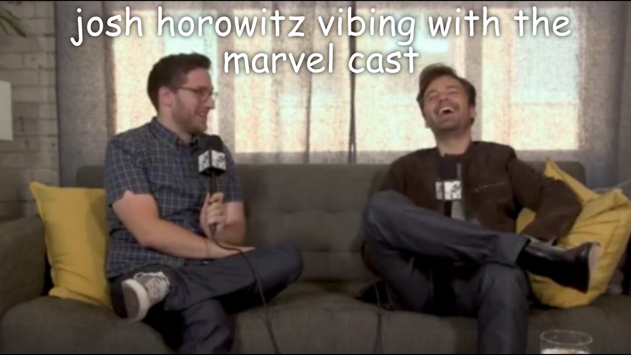 Josh Horowitz vibing with the Marvel cast - YouTube