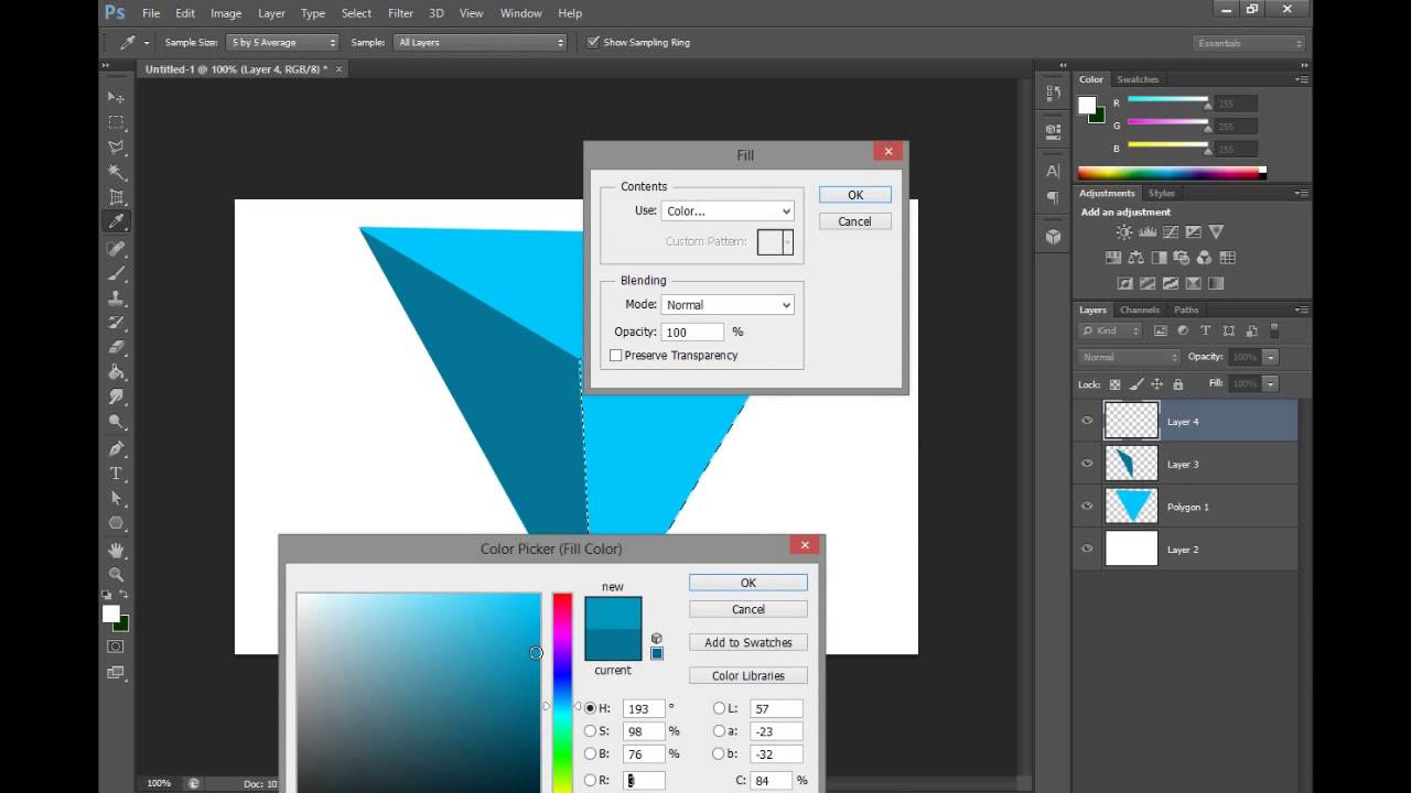 How To Make Geometrical Shapes In Photoshop By Ayeo - YouTube