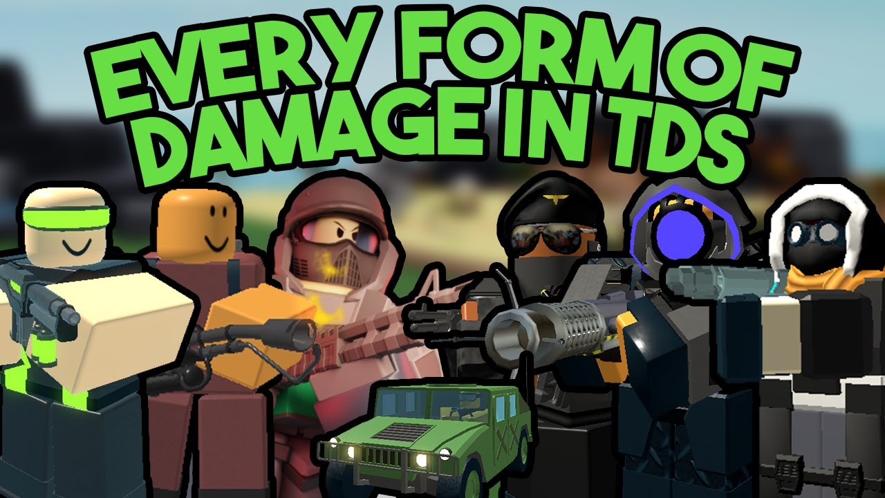 ALL FORM OF DAMAGE IN TOWER DEFENSE SIMULATOR - YouTube