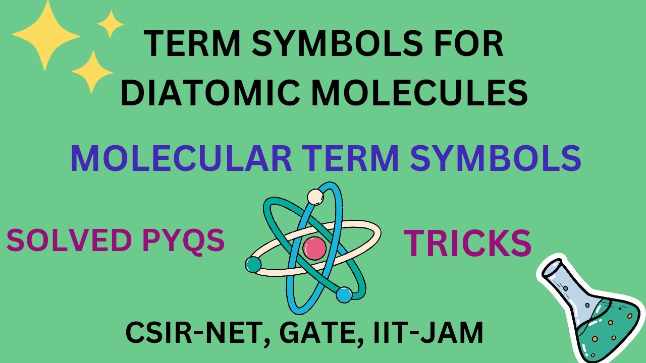 Molecular Term Symbols | Term Symbols for Diatomic Molecules - YouTube