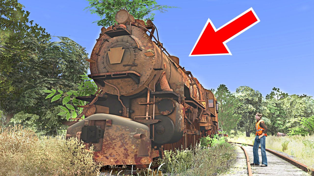 Very Rusty Locomotive in Deplorable State! - YouTube