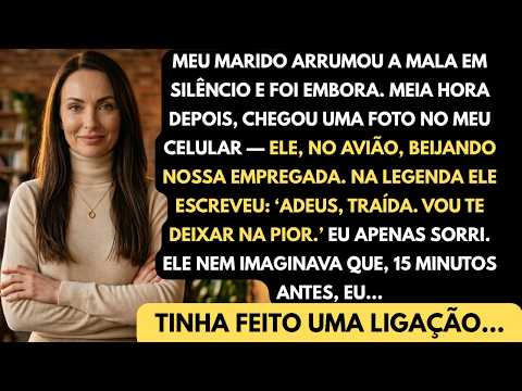 Meu marido fugiu com a empregada e me enviou uma foto deles se beijando. Acontece que eu já …