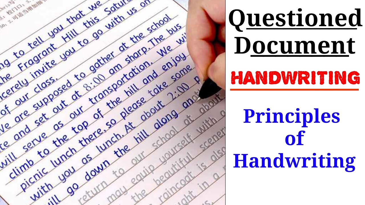 HANDWRITING Principles Of Handwriting Questioned Document YouTube HANDWRITING Principles Of Handwriting Questioned Document YouTube