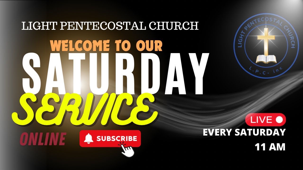 Welcome To Our Saturday Service - YouTube