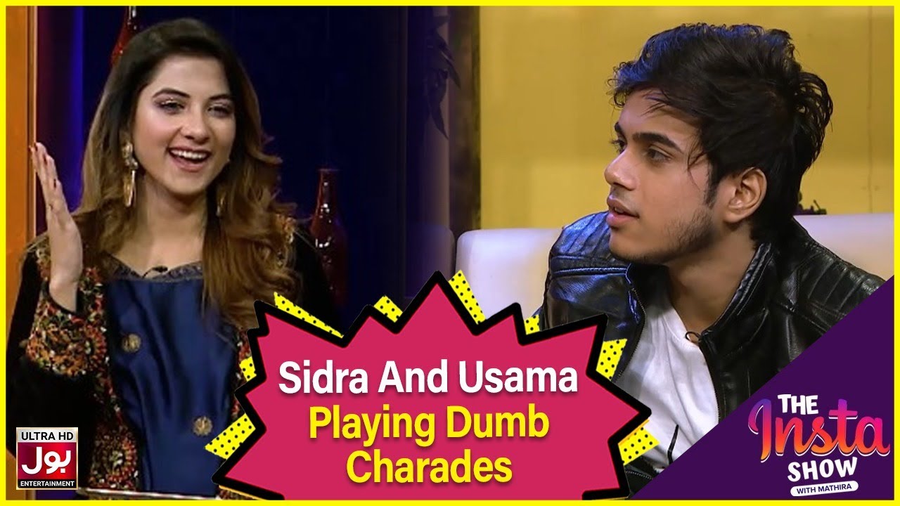 Sidra And Usama Playing Dumb Charades | The Insta Show | Sidra Rose ...