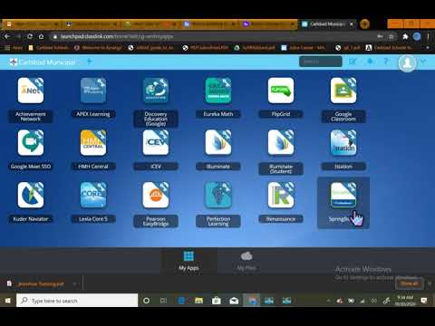 Logging into Springboard - YouTube