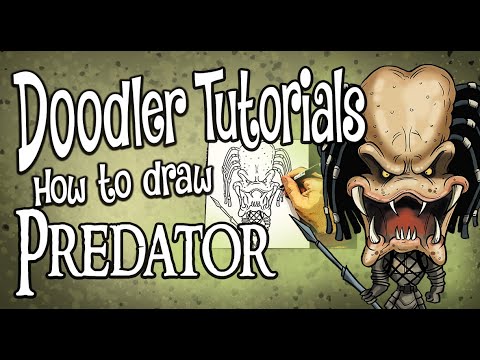 How to Draw Predator | STEP BY STEP DOODLER TUTORIAL